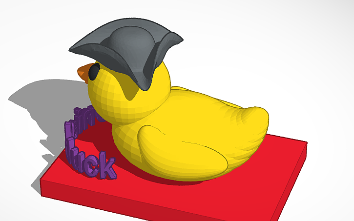3D design Colonial duck - Tinkercad