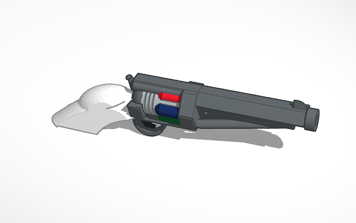 3D design Space Revolver - Tinkercad