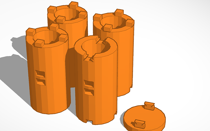 3D design SingleFile Paintball Pod w/ Sling Points - Tinkercad