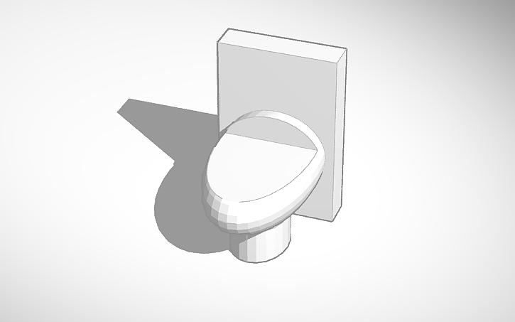 3D design toilet - Tinkercad