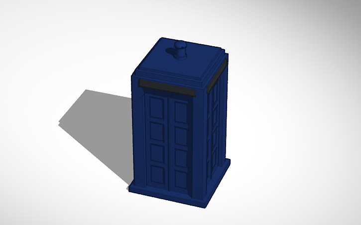 3D design My first CAD, the Tardis | Tinkercad