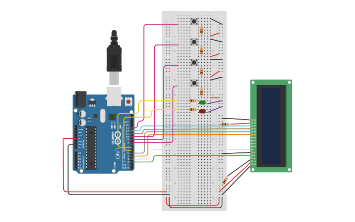 Circuit design roteiro 3 - exemplo 2 | Tinkercad