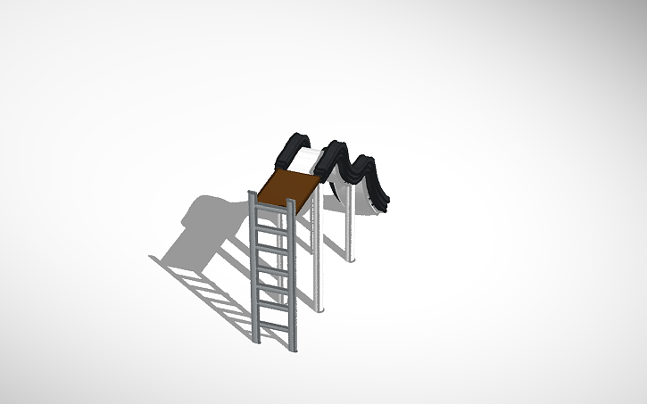 3D design water slide - Tinkercad