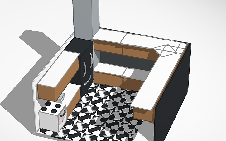 3D design Kitchen - Tinkercad