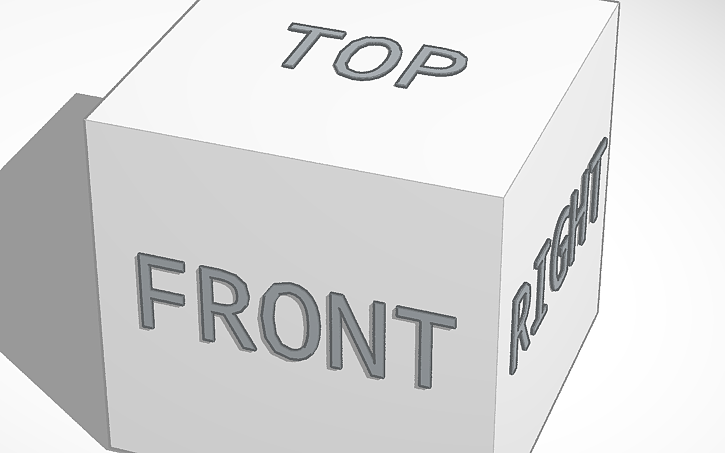 3D design View Cube - Tinkercad