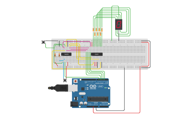 Circuit design 2TE4_Arduino_counter | Tinkercad