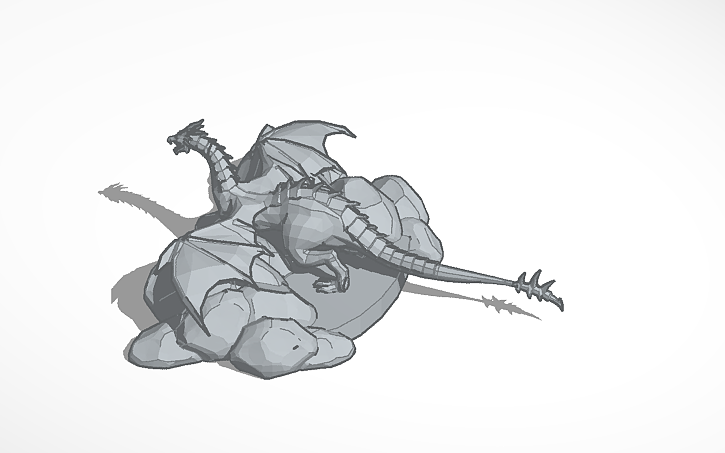 3D design dnd dragon - Tinkercad