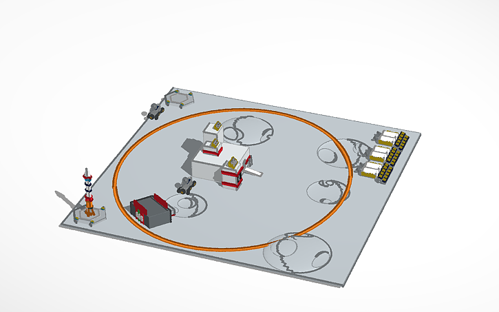 3D design Moon base Croatia - Tinkercad