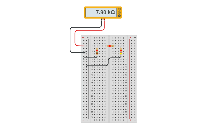 Circuit design exercício 2 | Tinkercad