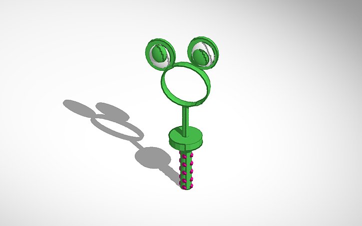 3D design Bubble wand - Tinkercad