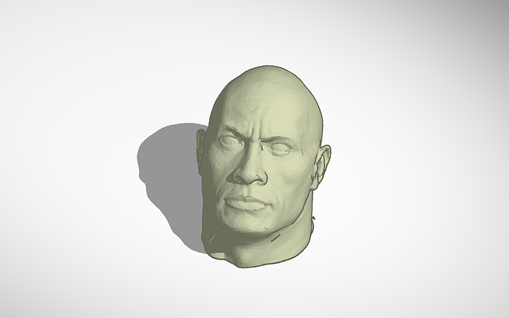 3D design THE ROCK - Tinkercad