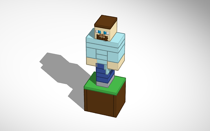 3D design Minecraft Steve - Tinkercad