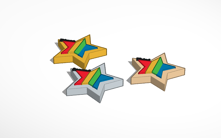 3D design First, second , third medals | Tinkercad