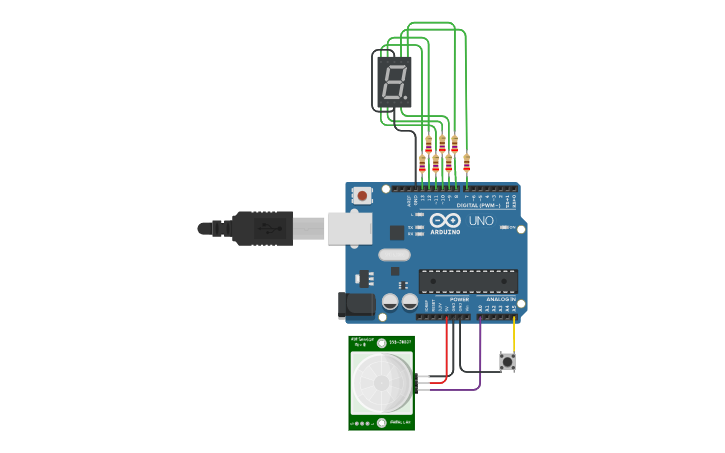 Circuit design EEPROM - Tinkercad
