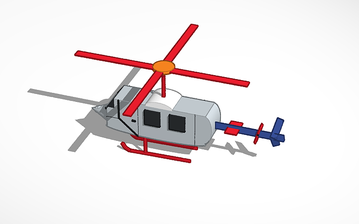 3D design Helicopter | Tinkercad