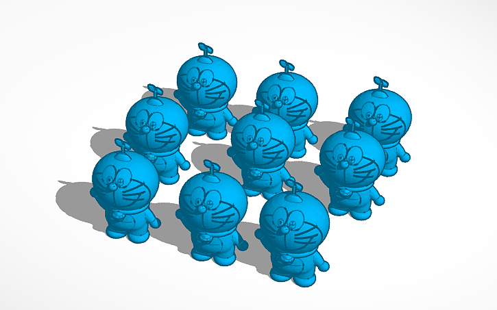 3D design Doraemon - Tinkercad