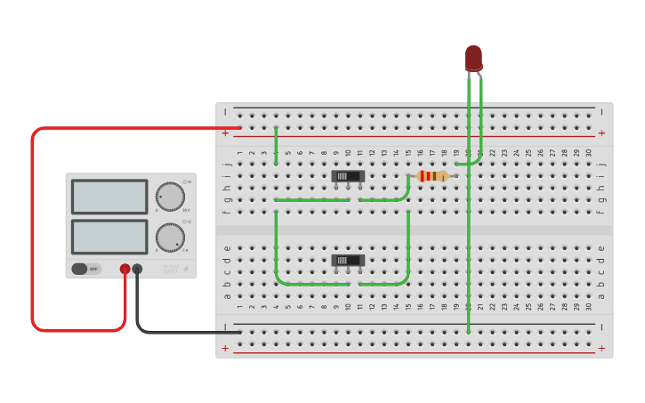 Circuit design TP 2 Ejercicio a | Tinkercad