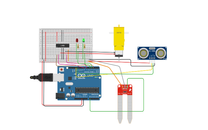 Circuit design Sensor - Tinkercad
