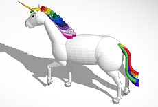 3D design Unicorn | Tinkercad