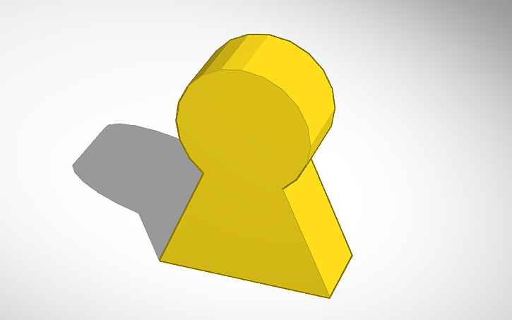 3D design Keyhole - Tinkercad