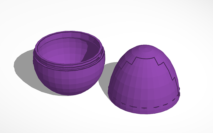 3D design EGG CONTAINER - Tinkercad