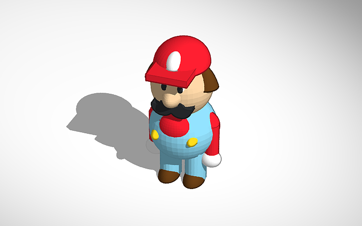 3D design mario model - Tinkercad