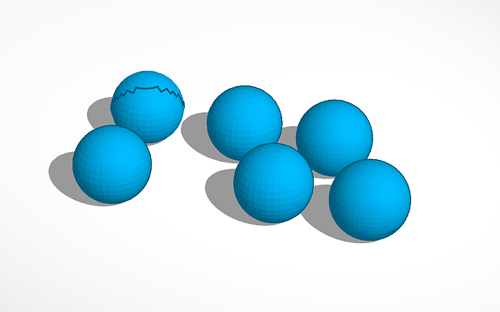 3D design Normal ordinary spheres | Tinkercad