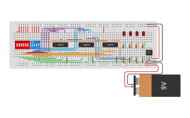 Circuit Design Codificador Decimal Para Bcd Tinkercad