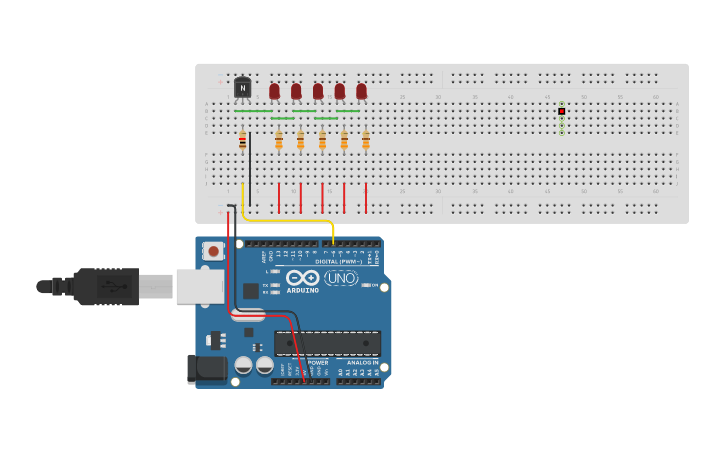 Circuit design 159 - Solution to LEDs in Parallel - Tinkercad