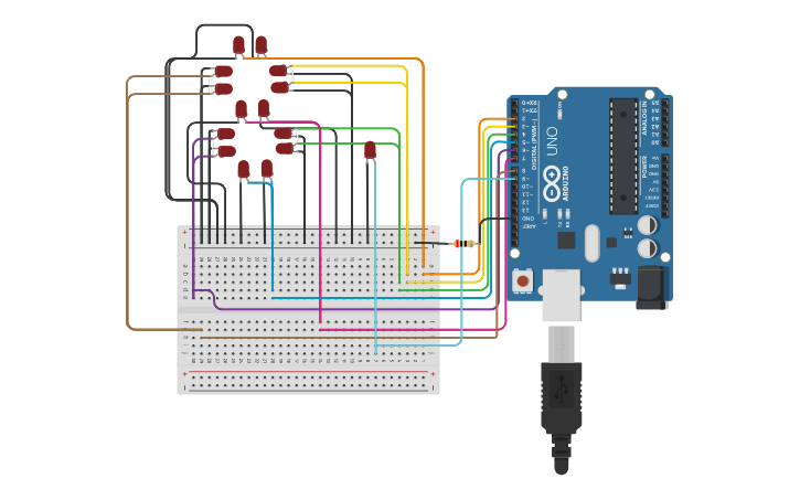 Circuit Design 7 Segment Led Display Tinkercad