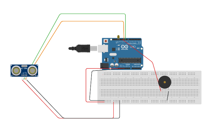 Circuit design Sensor de Movimiento - Tinkercad