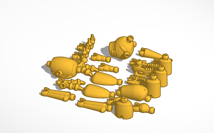 3D design dinosaur model - Tinkercad