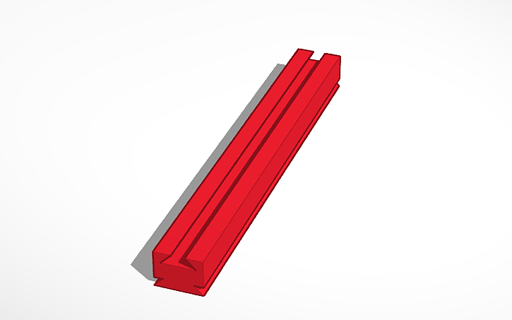 3D design Dovetail Slide - Tinkercad