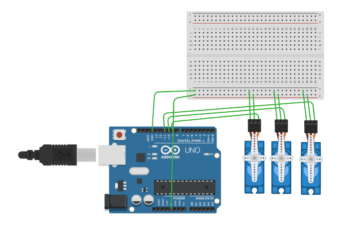 Circuit design remya anoop 3 SERVO MOTOR | Tinkercad