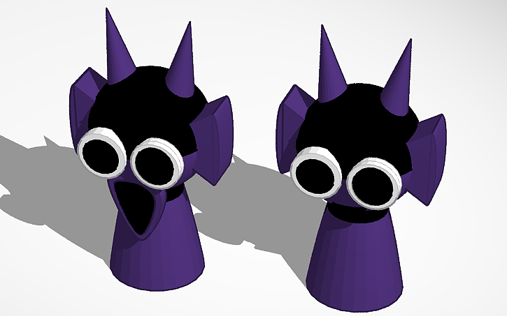 3D design durple horror sprunki - Tinkercad