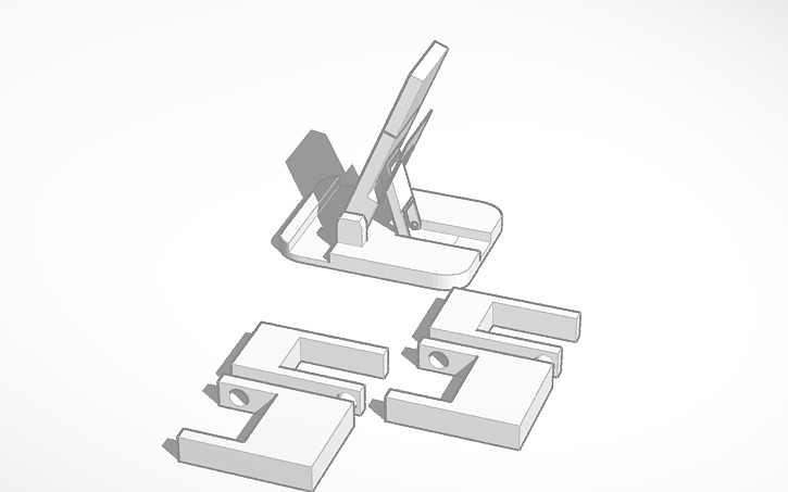 3D design 2 Piece Hinge - Tinkercad