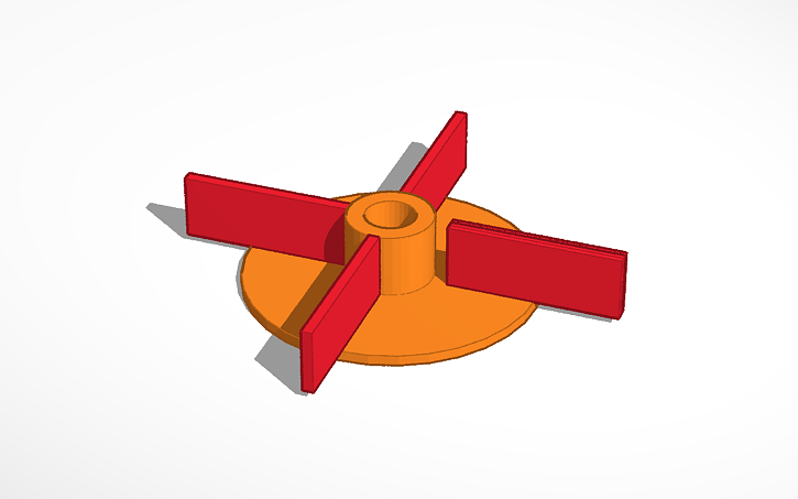 3D design pump fan - Tinkercad