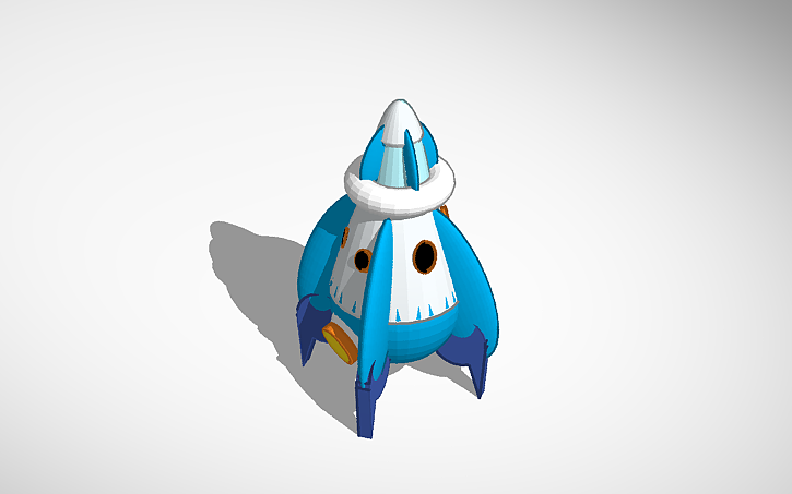 3D design Racheta - Tinkercad