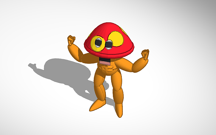 3D design Buff boi mushroom | Tinkercad