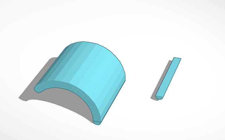 3D design Copy of 180 Rounded arch | Tinkercad