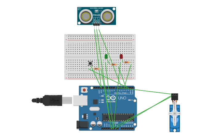 Circuit design Copy of LIGAR E DESLIGAR LED COM BOTÃO - Tinkercad