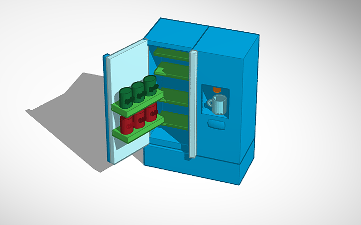 3D design refrigerator - Tinkercad