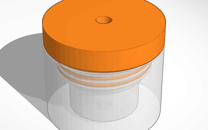 3D design filament filter - Tinkercad