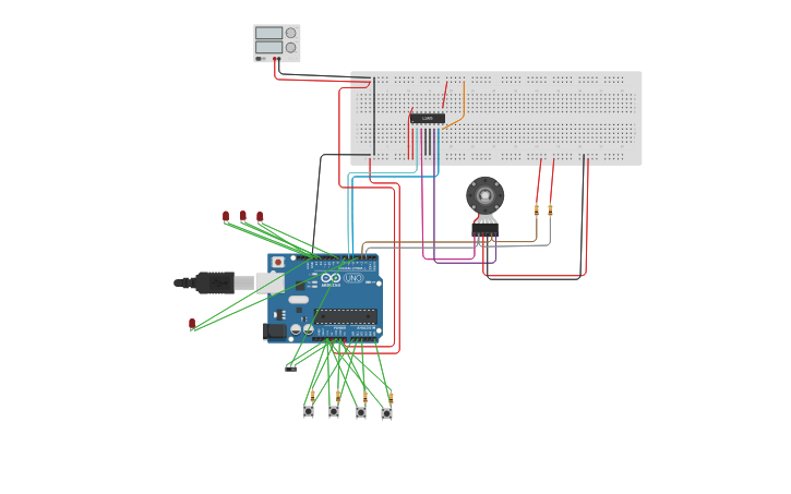 Circuit design Elevator | Tinkercad