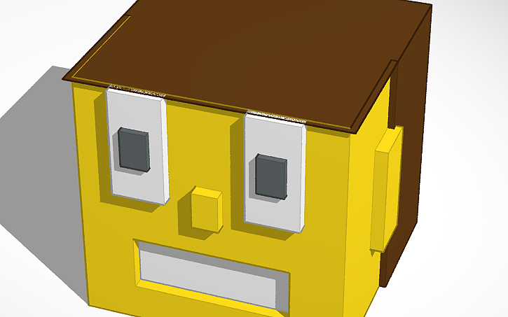 3D design BLOCK HEAD - Tinkercad