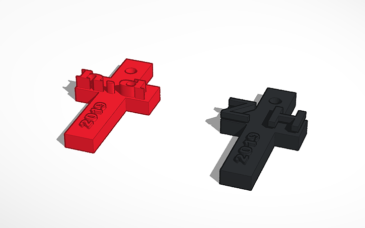 3D design Cross - Tinkercad