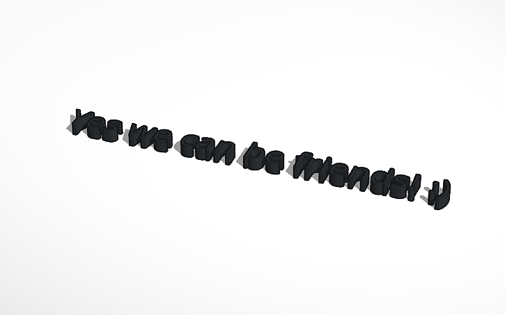 3D design Note to Fand Ella - Tinkercad