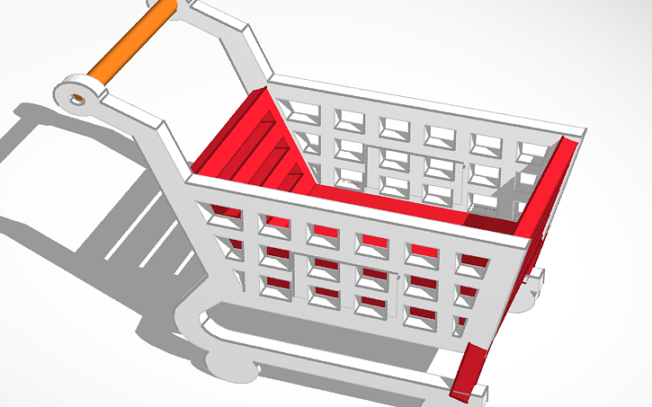 3D design PinyPon Shopping Cart - Tinkercad