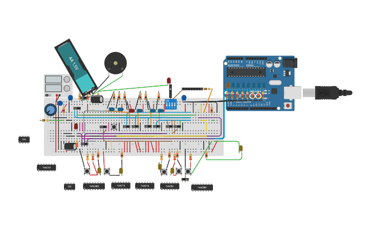 Circuit design Key Latch | Tinkercad