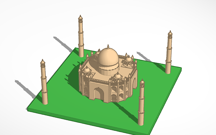 3D design Spectacular Tadj-Mahal - Tinkercad